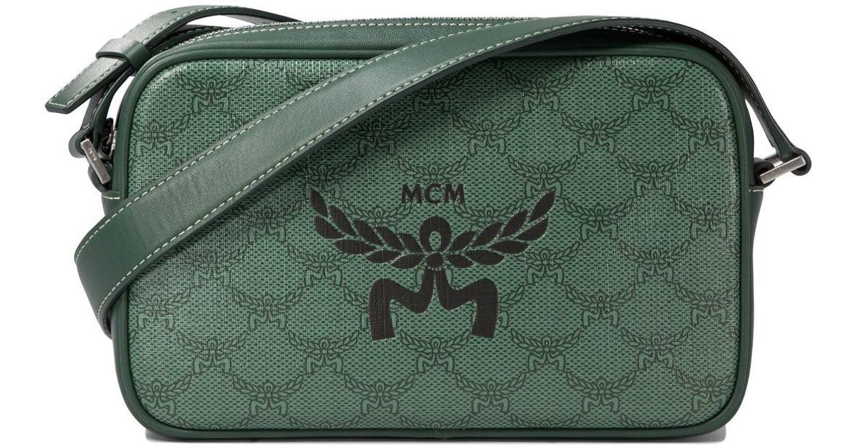 MCM "Himmel" Crossbody Bag in Green | Lyst