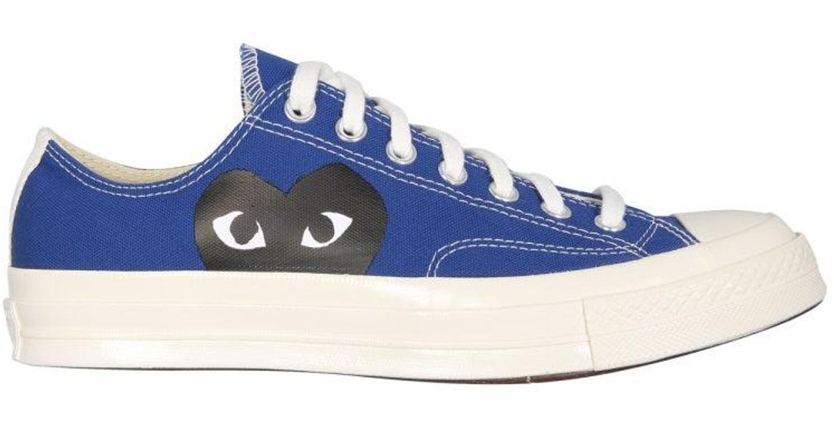 comme des garcon play x converse Low Chuck 70 Sneaker in Blue | Lyst UK