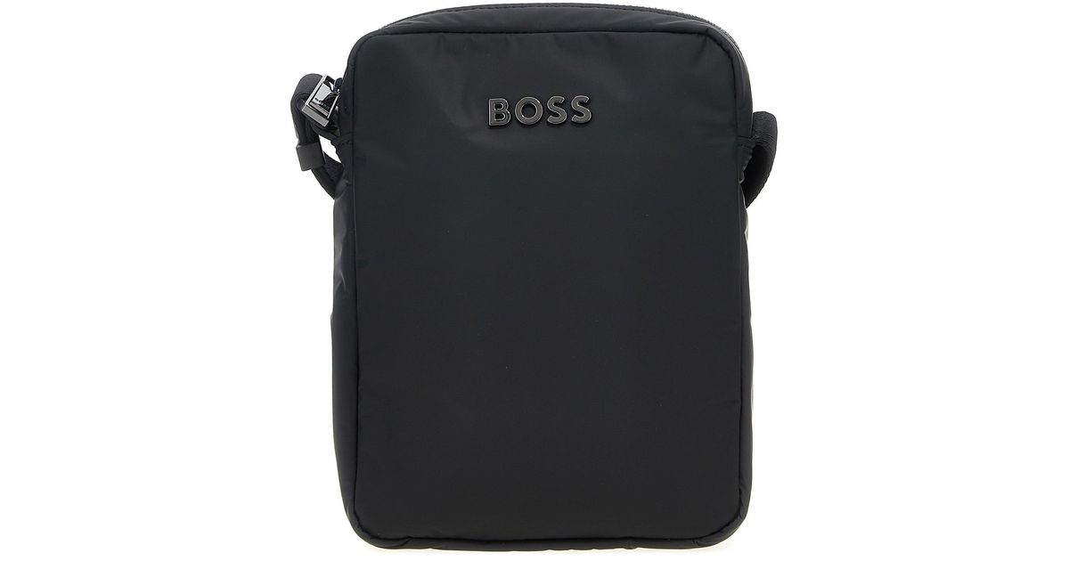 BOSS Logo Bag Crossbody Bags in Black for Men | Lyst