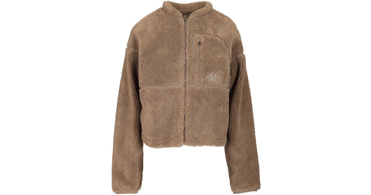 The North Face Extreme Pile Full Zip Fleece Knitwear Brown | Lyst