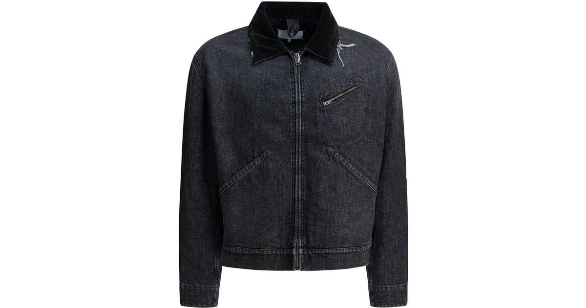 Maison Margiela Denim Jacket Jackets And Coats in Black for Men | Lyst UK
