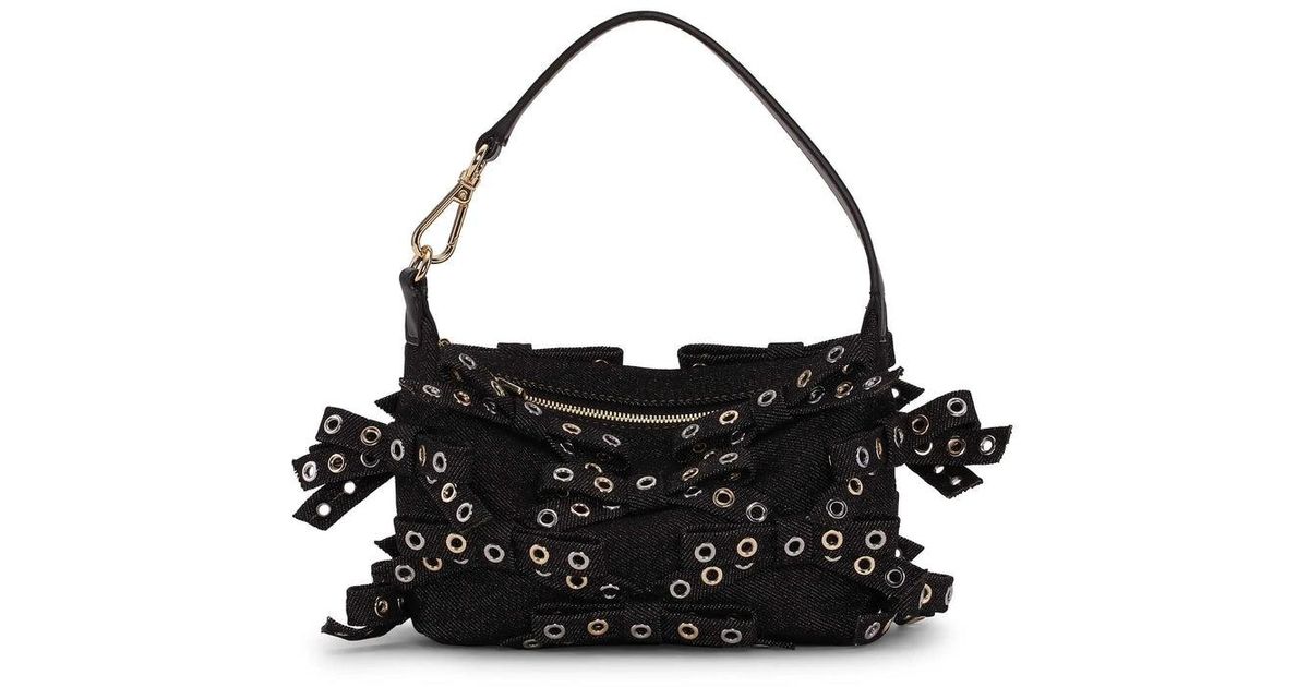Ganni Nylon Tote Bags in Black | Lyst
