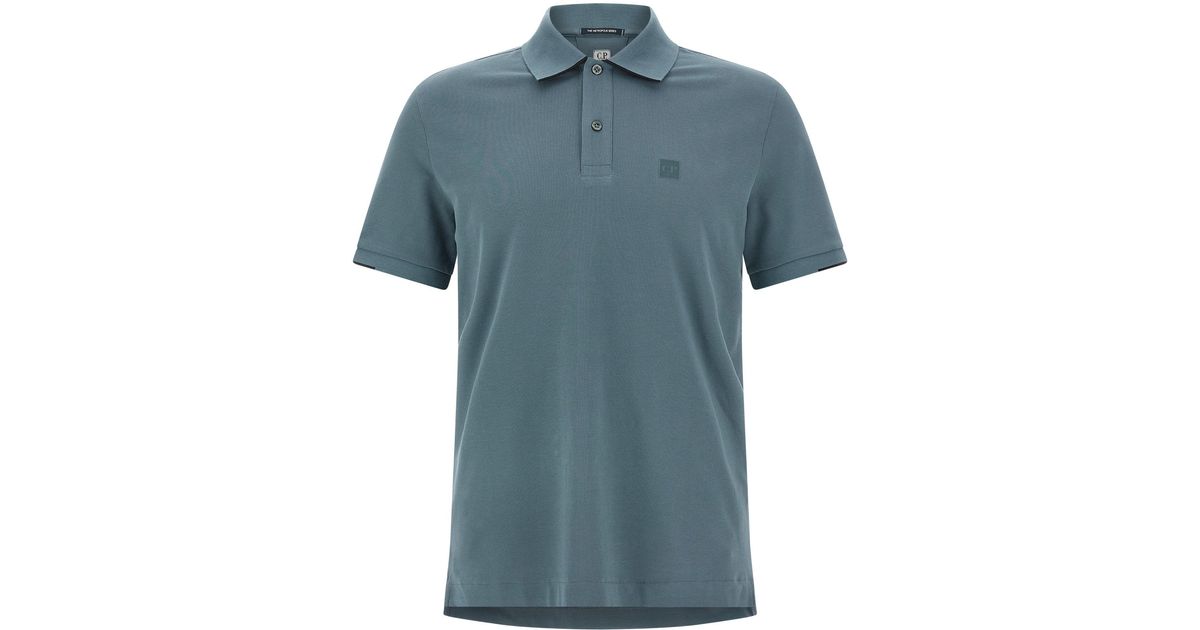 C.P. Company Polo Logo in Blue for Men | Lyst UK