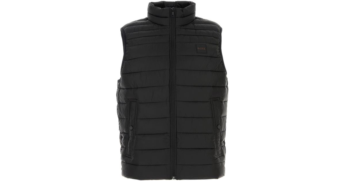 BOSS Nylon Vest in Black for Men | Lyst
