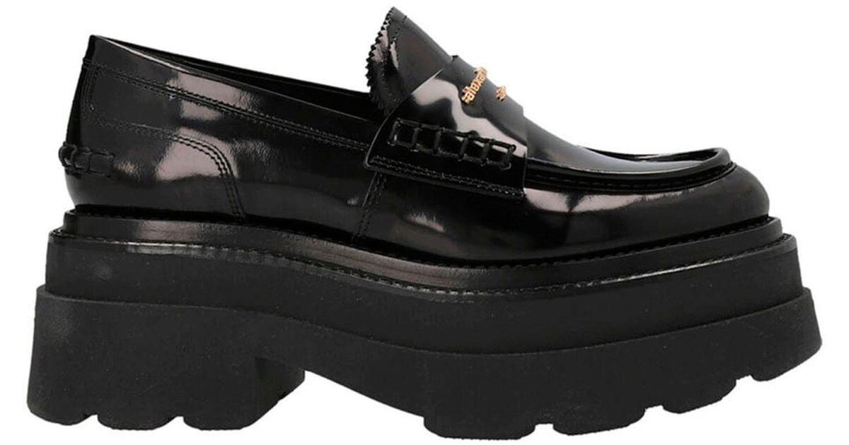 Alexander Wang Carter Platform' Loafers in Black | Lyst UK