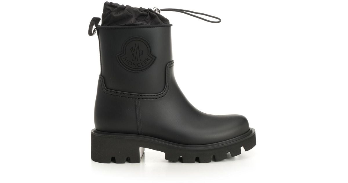Moncler Kickstream Rain Boots Black | Lyst UK