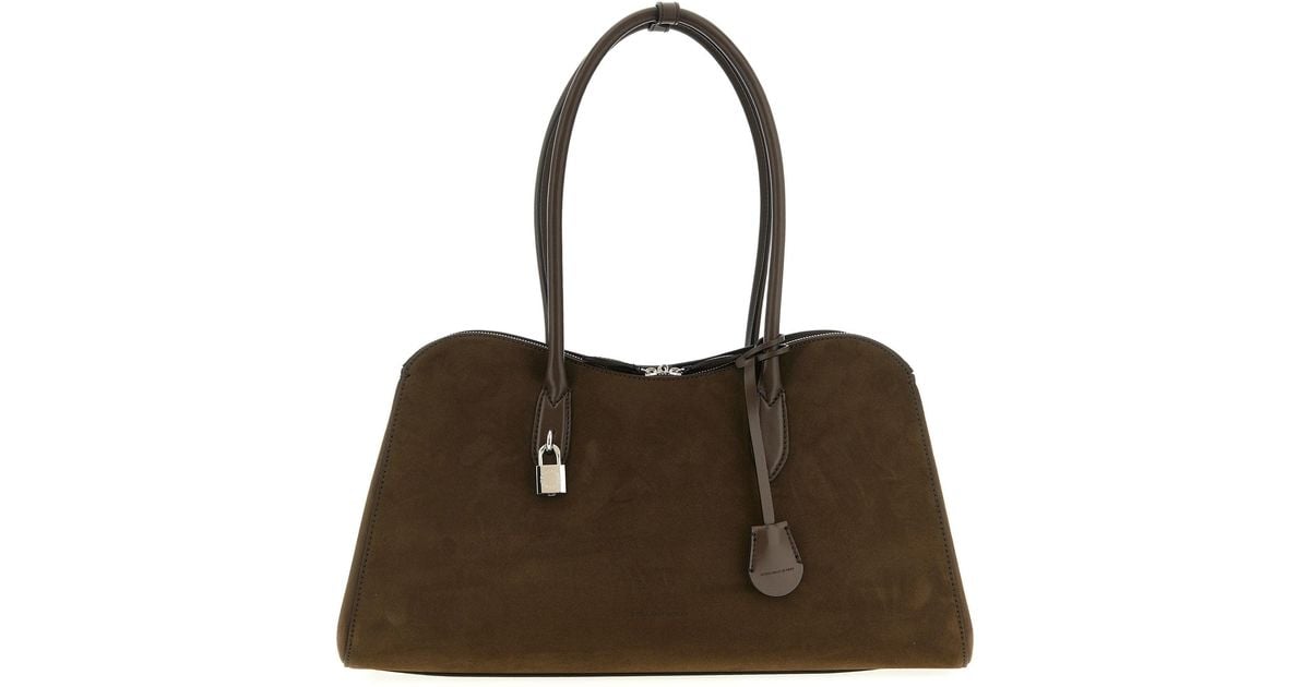 Stella McCartney Ryder Open Shoulder Bags Brown | Lyst UK