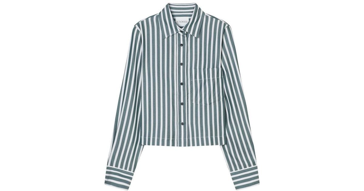 Closed Shirts Green, White in Blue | Lyst UK