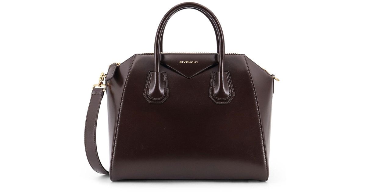 Givenchy Antigona Small Leather Bag in Brown | Lyst UK