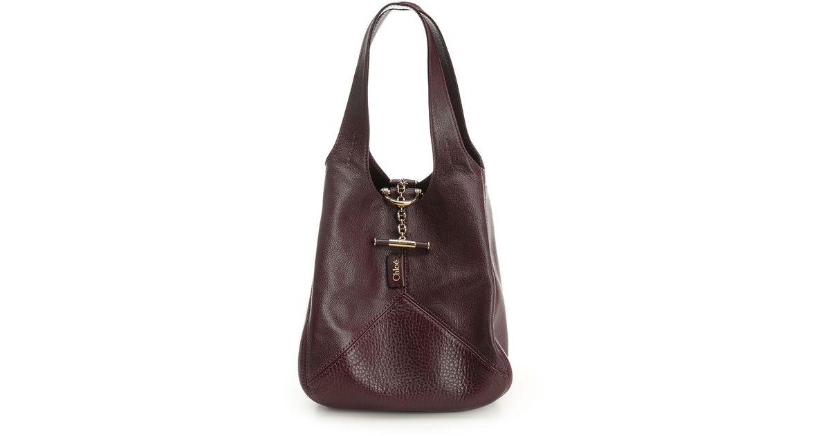 Chloé Chloé Balloon Shoulder Bags Bordeaux in Brown | Lyst UK