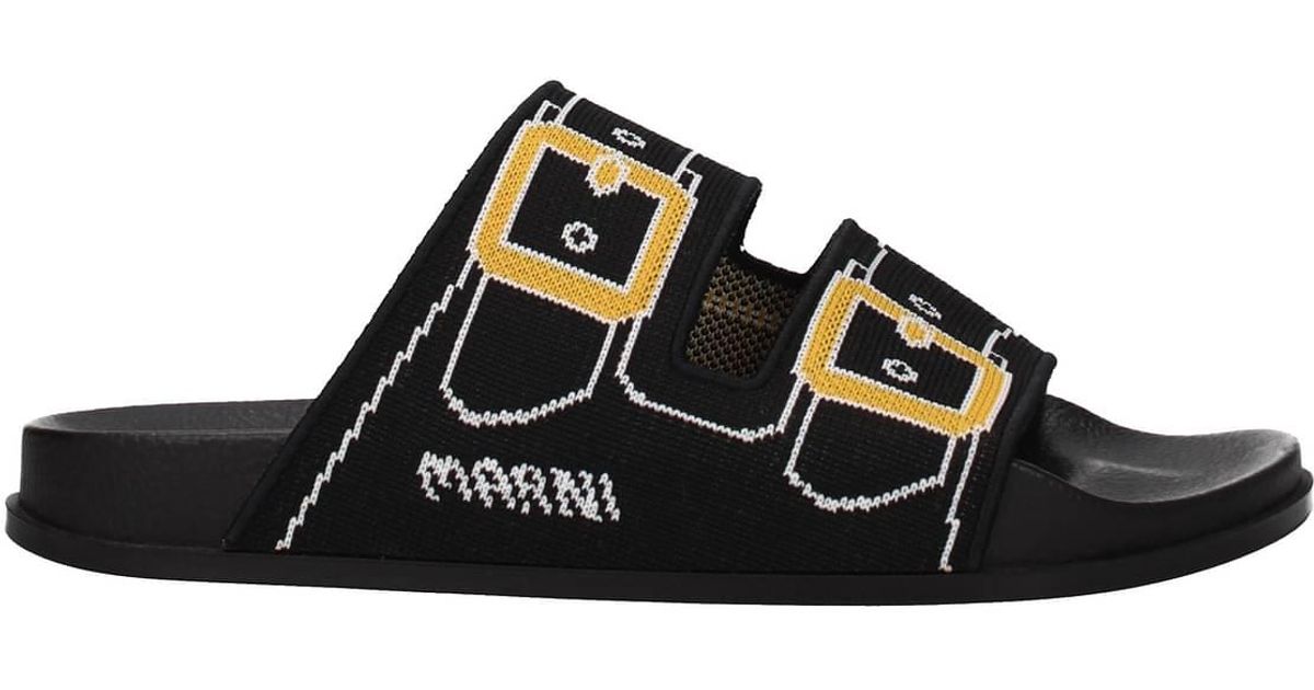 Marni Sandals Fabric in Black for Men | Lyst