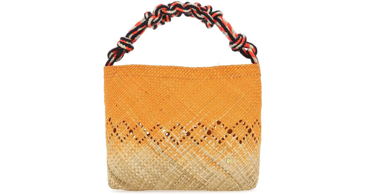 Guanabana Straw Fiji Handbag in Brown | Lyst