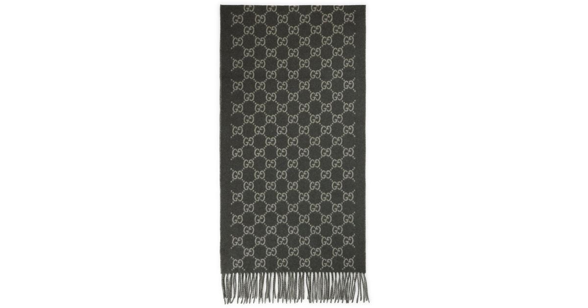 Gucci Scarves Green in Grey for Men | Lyst UK