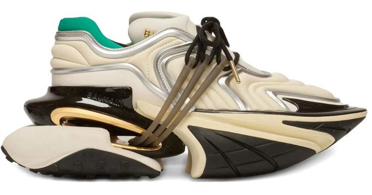 Balmain Neutrals Trainers | Lyst UK