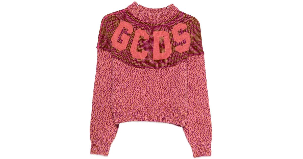 Gcds Sweater Snow Sweater in Pink | Lyst UK