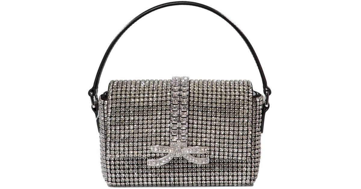 Self-Portrait "Chainmail" Shoulder Bag in Metallic | Lyst