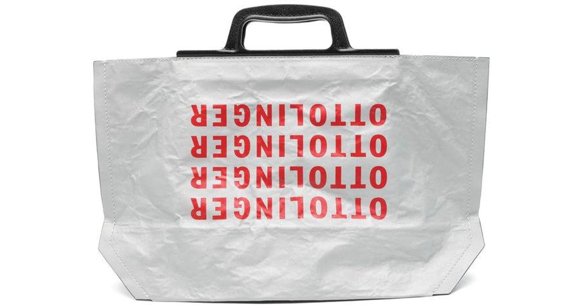 Ecco X Ottolinger Leather Tote Bags in Red | Lyst