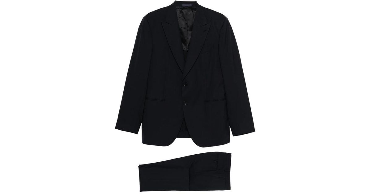 Caruso Suits Blue in Black for Men | Lyst