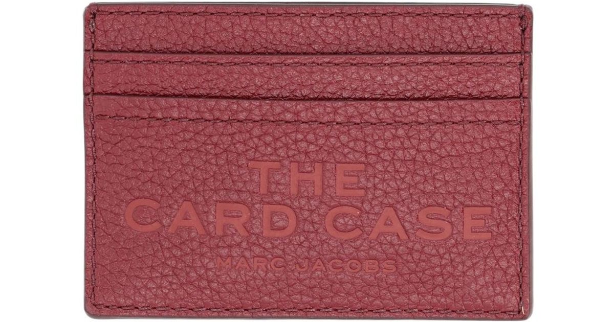 Marc Jacobs Card Holder With Logo in Red | Lyst UK