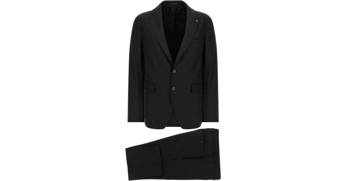 Tagliatore Vesuvio Suits Black for Men | Lyst UK