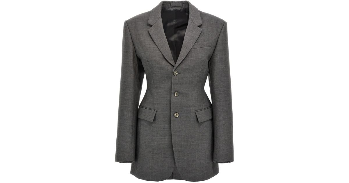 Wardrobe NYC Longline Blazer And Suits in Black | Lyst