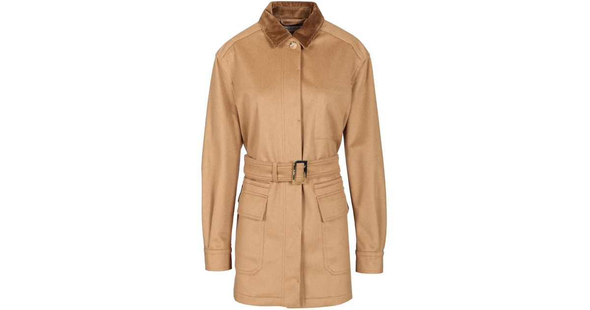Max Mara Short Jacket in Natural | Lyst UK