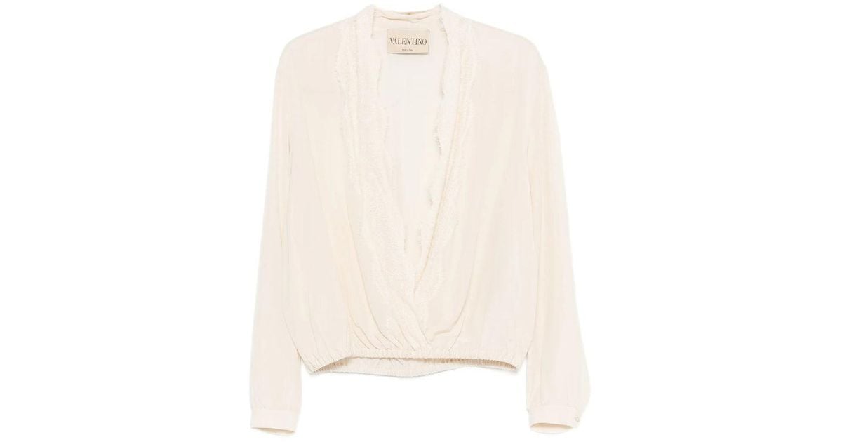 Valentino Tops Neutral in White | Lyst