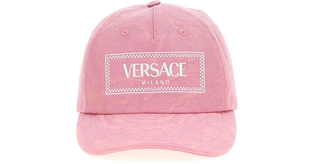 Versace Athena Hats in Pink | Lyst