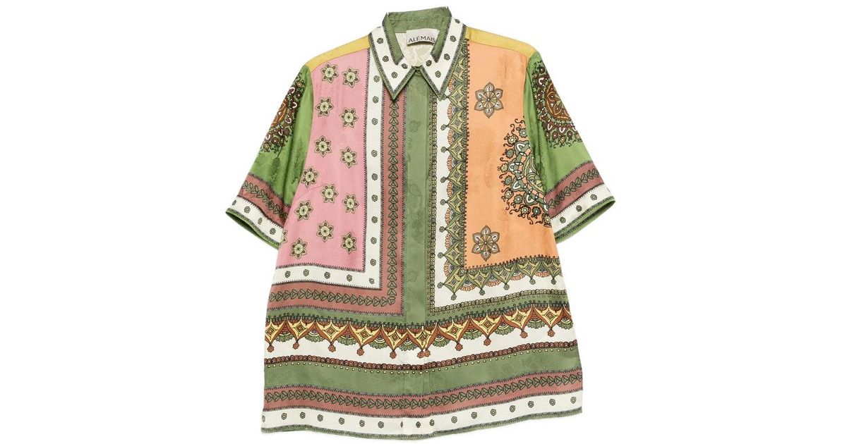 ALÉMAIS Shirts in Green | Lyst UK