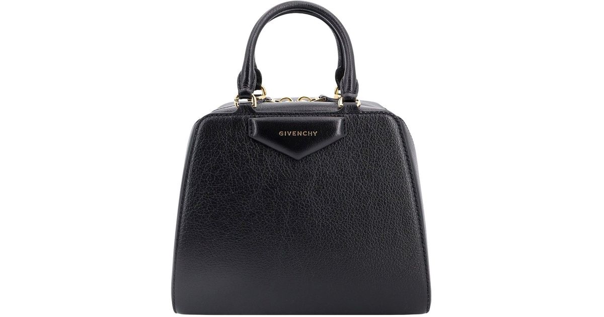 Givenchy Leather Handbag With Frontal Logo in Blue | Lyst