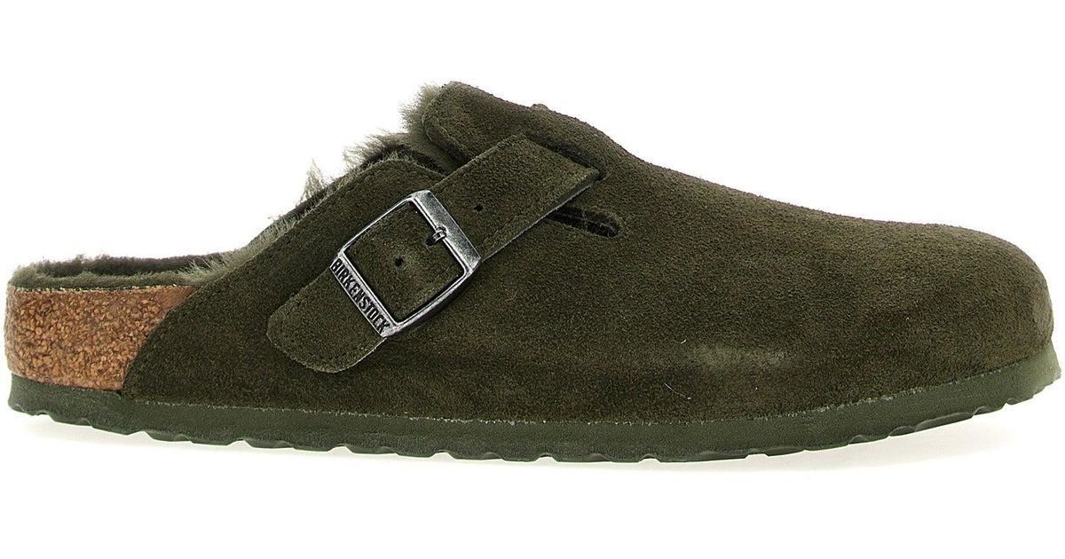 Birkenstock Sabot 'Boston' in Green | Lyst