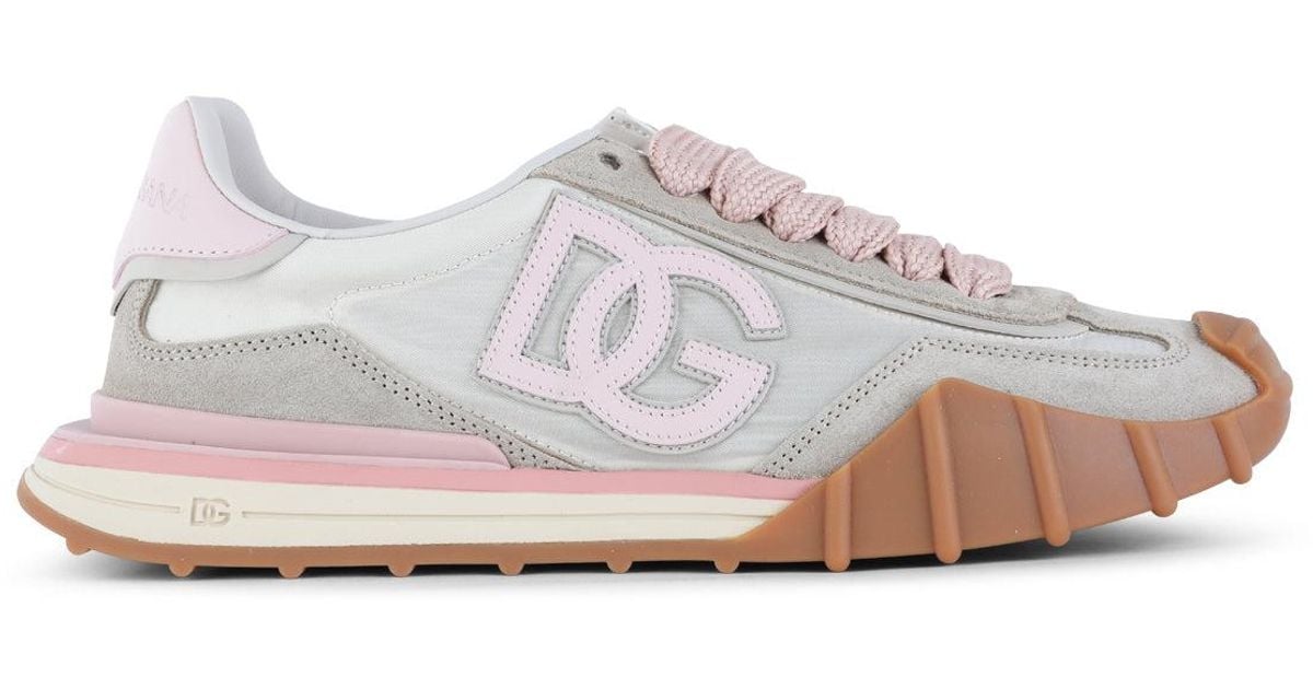 Dolce & Gabbana Sneakers Avorio/rosa in White | Lyst UK