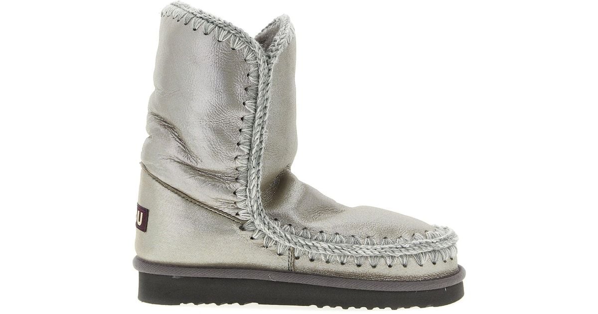 Mou Eskimo 24 Boots And Ankle Boots in Grey | Lyst UK