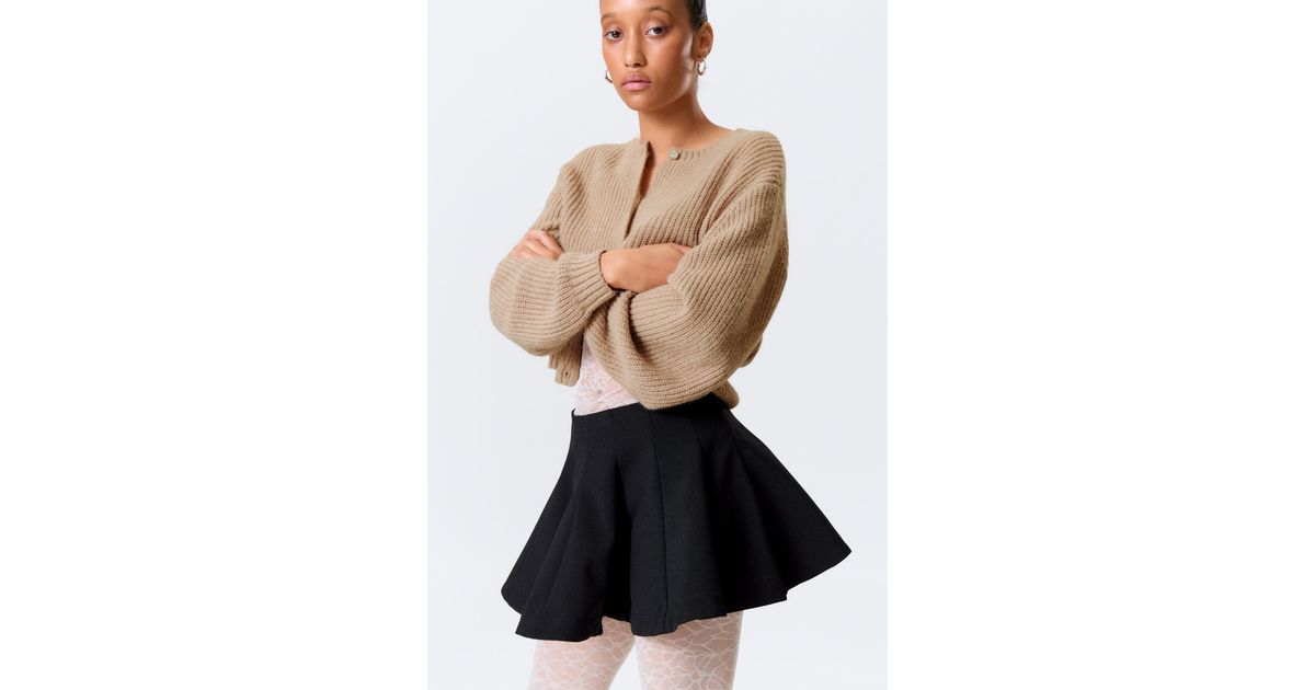 Monki Flared Mini Tutu Skirt in Black | Lyst UK