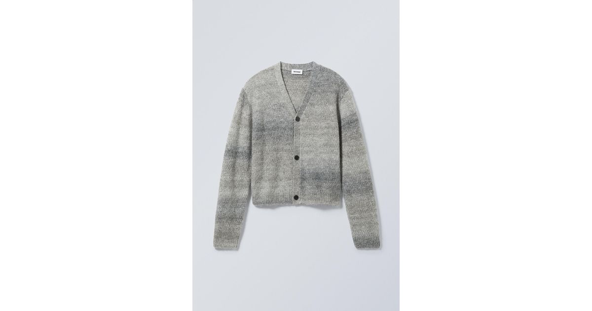 Weekday Jesper Regular Cardigan in Grey for Men | Lyst UK
