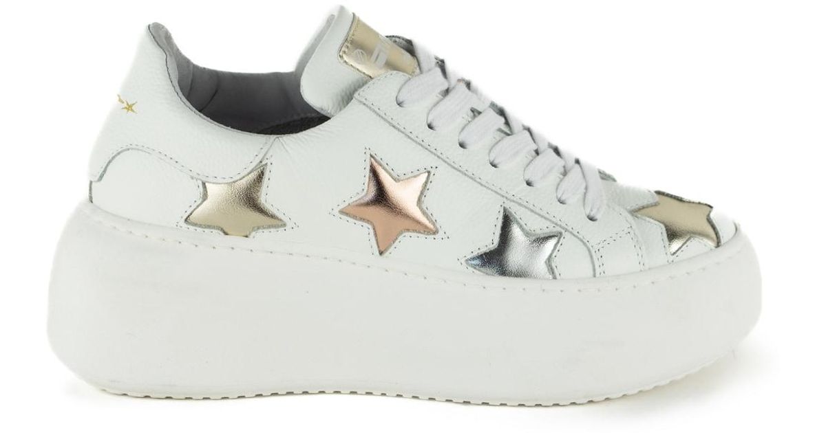 Keith Scarrott Shoes Spazio Platform Trainer in White | Lyst