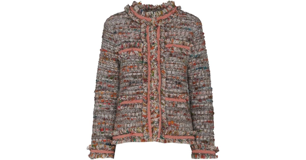 The Extreme Collection Short Tweed Jacket With Textured Craftsmanship ...