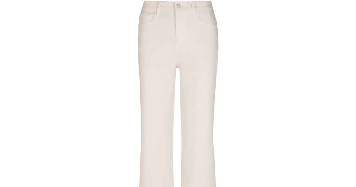 Commando Do It All Denim High-Rise Cropped Wide Leg in Natural | Lyst UK