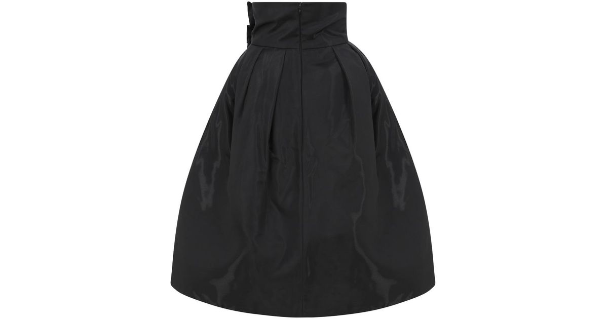 Zan Studio Puffy Skirt With Hard Tulle Inside And Flare Detail in Black ...