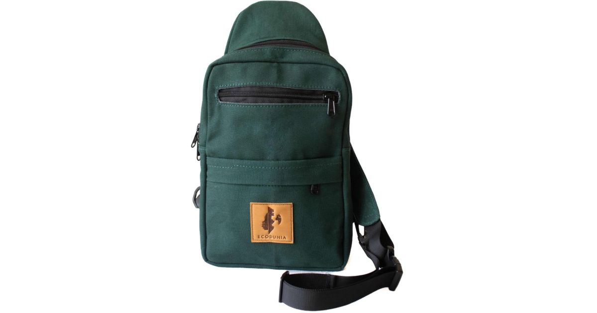 Ecodunia Umoja Sling Bag -Morrison Canvas in Green for Men | Lyst