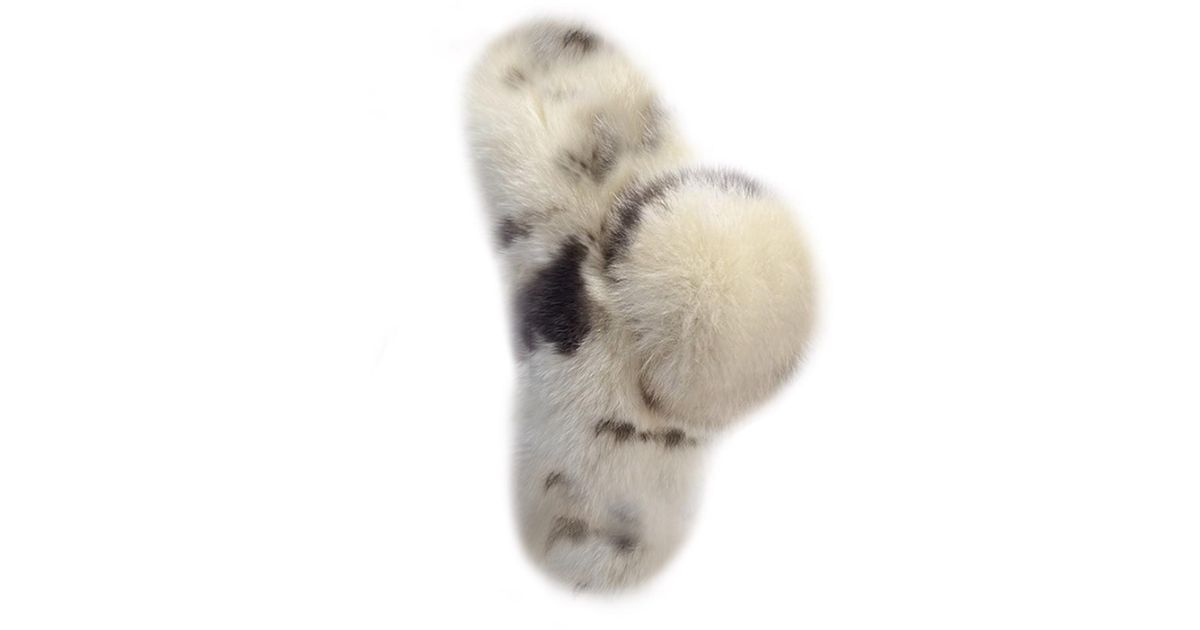 Earth Body Neutrals Mar Fun Fur Hair Fastener in Natural | Lyst