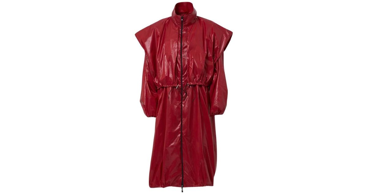 Enxhaline Ara Parachute Rain Coat in Red | Lyst UK