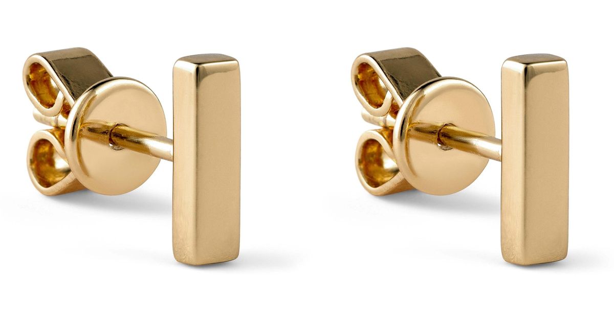 AYA Bar Studs in Metallic | Lyst