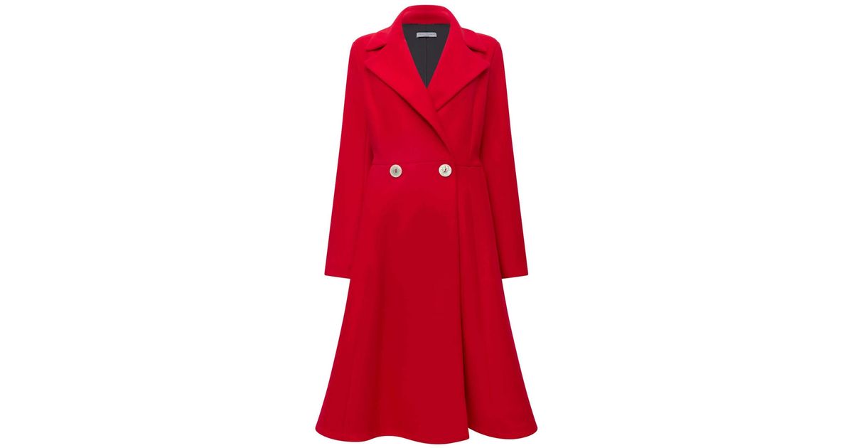 James Lakeland Princess Coat in Red | Lyst UK