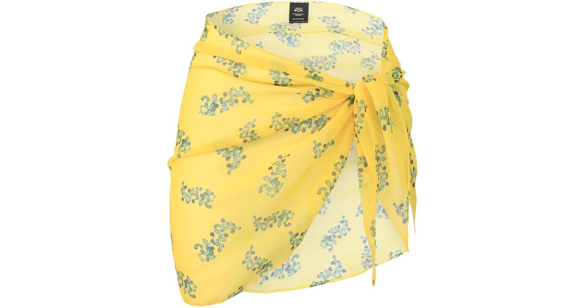 Morrato Bali Ronia Mini Pareo Persephone Frouta in Yellow | Lyst