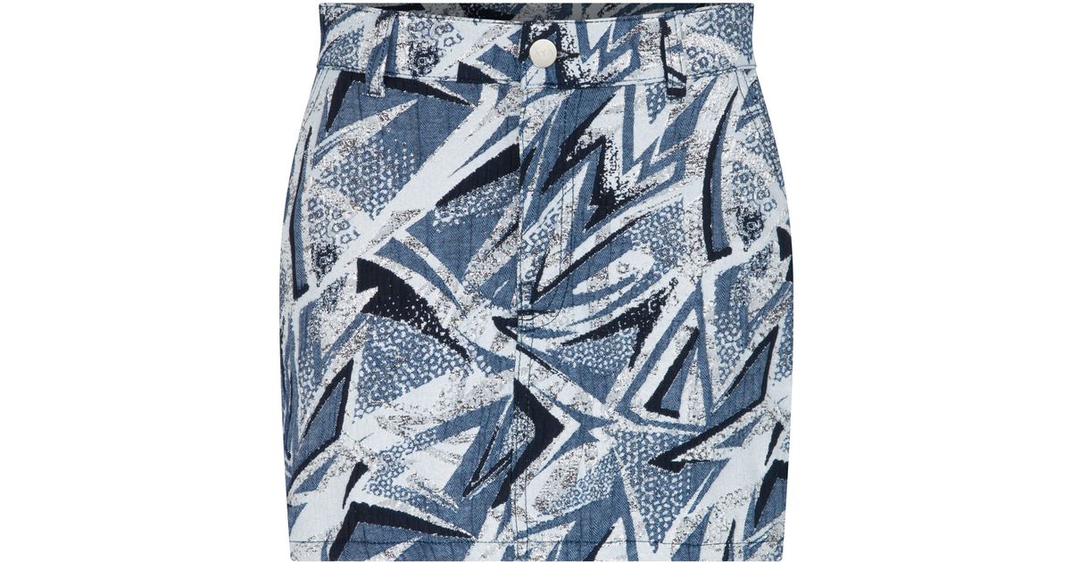 Aya Studio London Electric Echo Skirt in Blue | Lyst