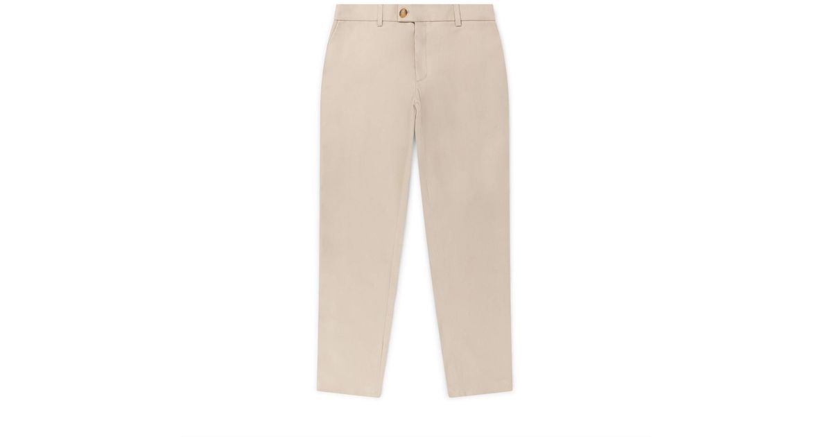 Marané Neutrals Classic Tapered Chinos in Natural for Men | Lyst UK