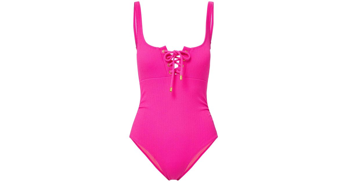 Change of Scenery Taylor Underwire Tank One Piece In Shocking Pink ...