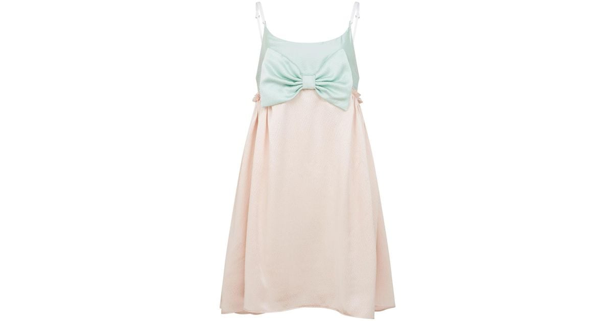 Lisa The Label Bow Belle Silk Slip Dress | Lyst