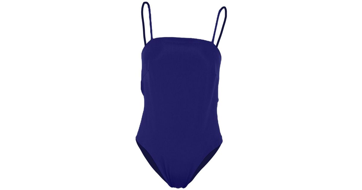 Rêve De Rive Elise Dark One Piece in Blue | Lyst